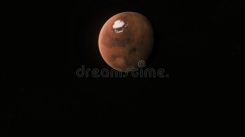 Concept 67-P1 View of the 3D Rendering Realistic Planet Mars Stock ...