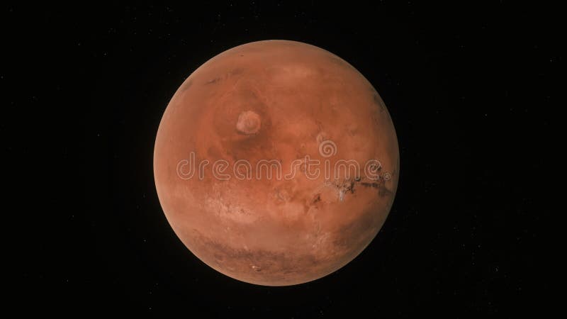 Concept 89-P1 View of the 3D Rendering Realistic Planet Mars Stock ...