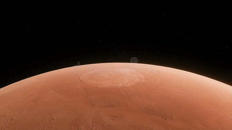 Concept 55-P1 View of the 3D Rendering Realistic Planet Mars Stock ...