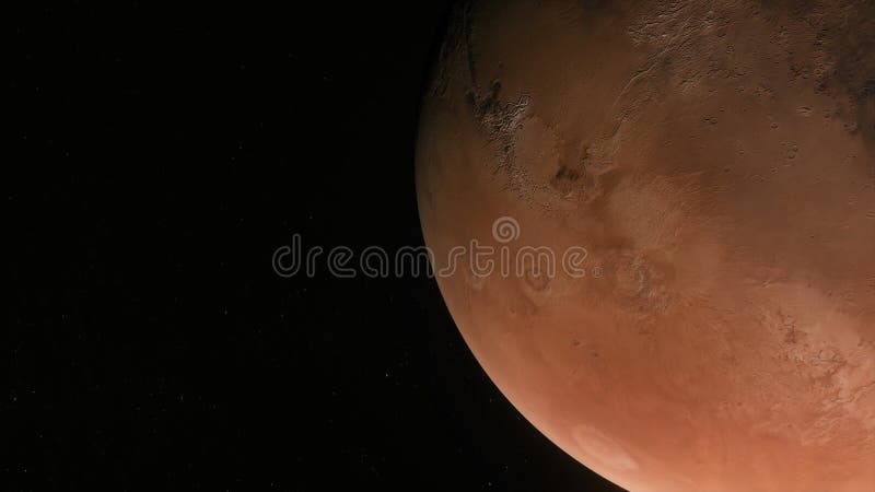 Concept 73-P1 View of the 3D Rendering Realistic Planet Mars Stock ...