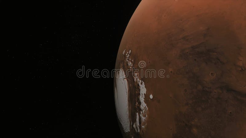 Concept 75-P1 View of the 3D Rendering Realistic Planet Mars Stock ...