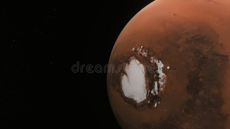 Concept 77-P1 View of the 3D Rendering Realistic Planet Mars Stock ...