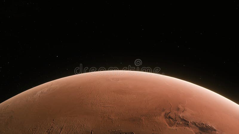 Concept 124-P1 View of the 3D Rendering Realistic Planet Mars Stock ...