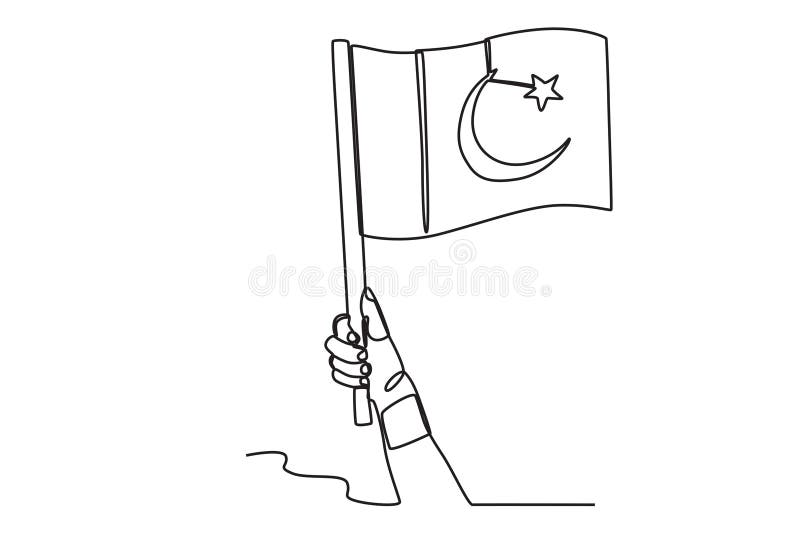 A Concept of Pakistani Independence Stock Vector - Illustration of ...