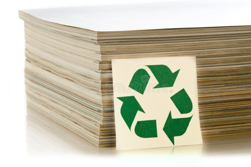 Concept of paper recycling stock image. Image of conservation - 37060809
