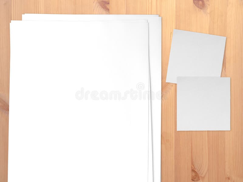 Paper Theme for Presentation with Note Papers. Stock Photo - Image of ...