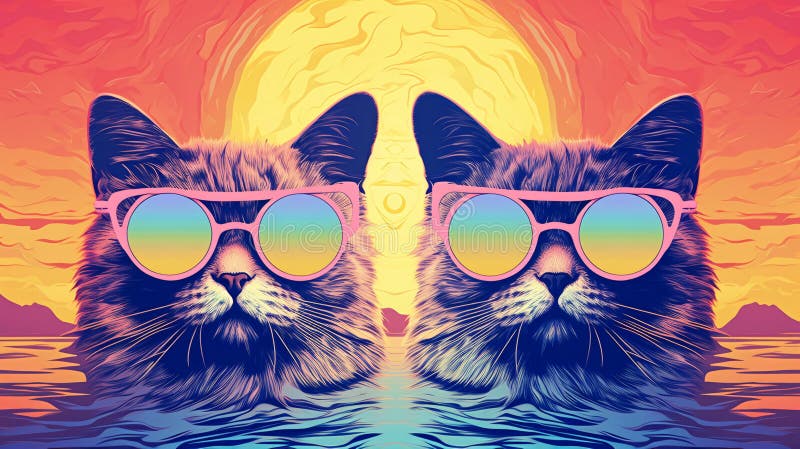 Concept of Parallel Universes with Two Versions of the Same Cat - AI ...