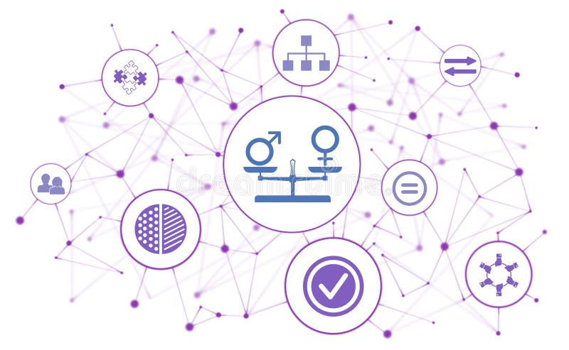 Concept of parity stock illustration. Illustration of woman - 241922954