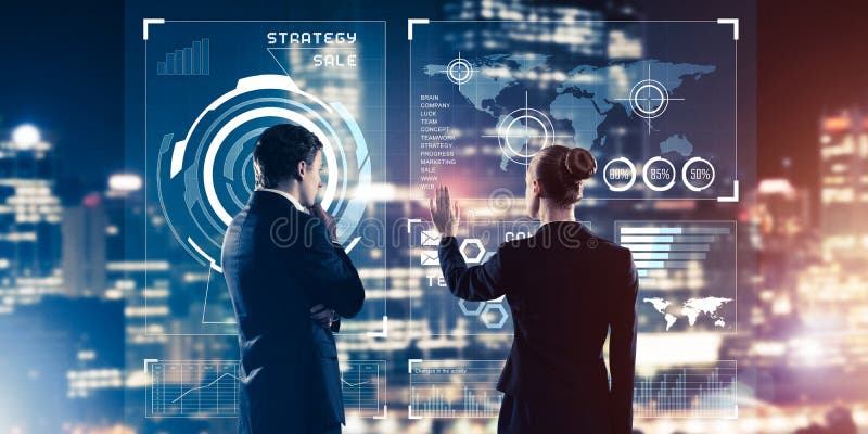 Concept of Partnership and Cooperation with People Using Virtual Stock ...