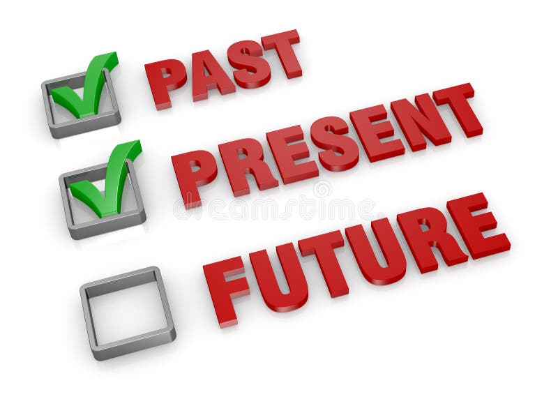 Time past present future stock illustration. Illustration of state ...