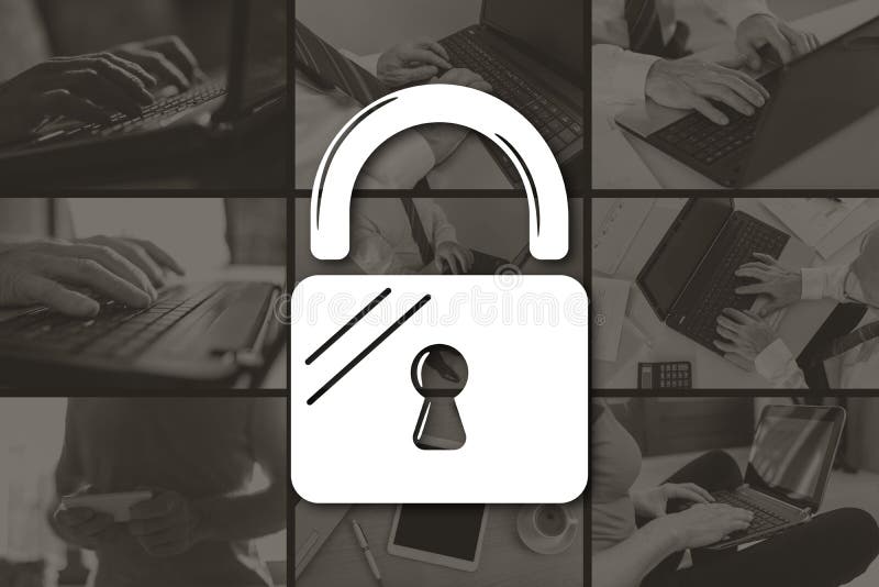 Concept of Password Protected Stock Photo - Image of encryption ...