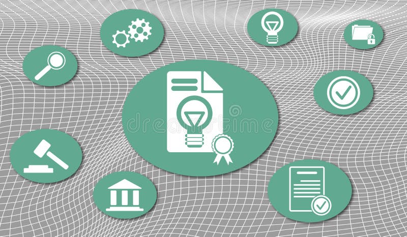 Concept of patent stock illustration. Illustration of license - 263310739