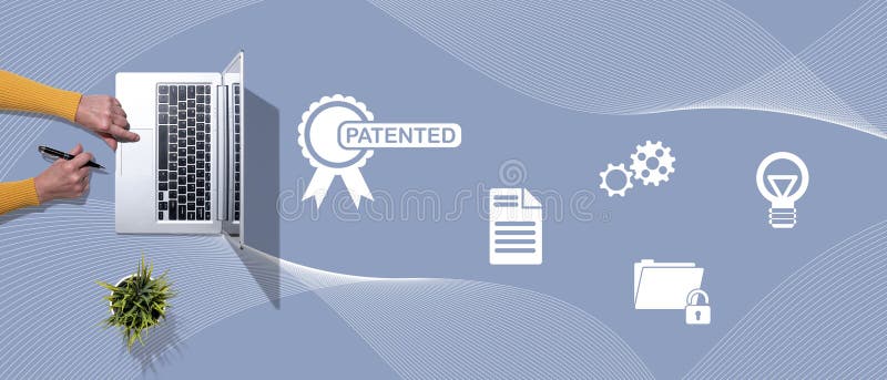 Concept of patent stock image. Image of copyright, invention - 361347403