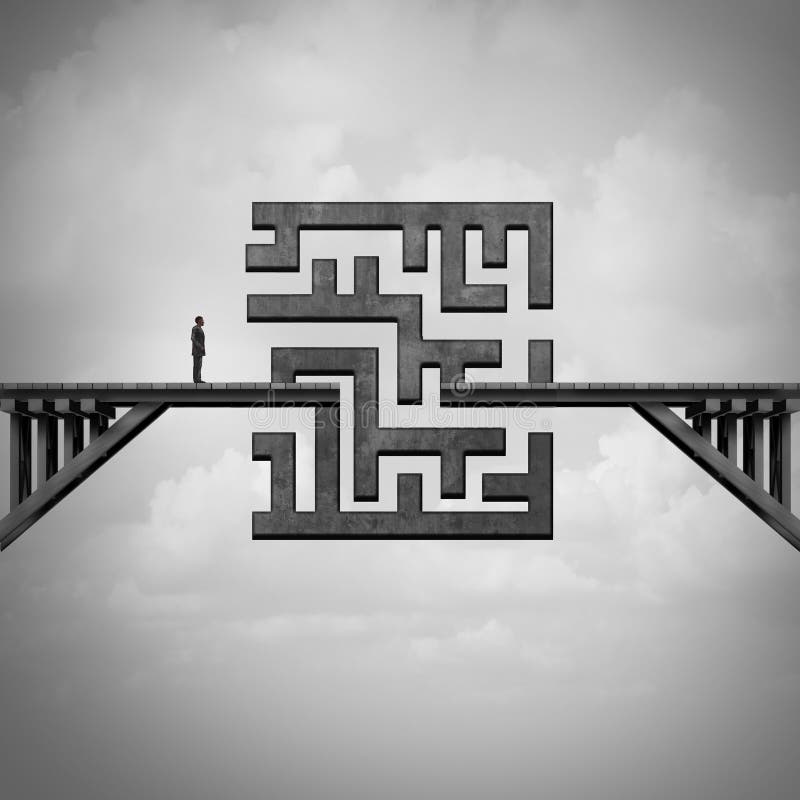 Concept of Path Challenge stock illustration. Illustration of abstract ...