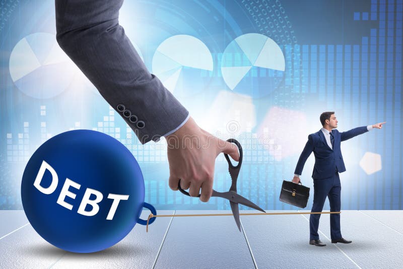 Concept of Paying Off All the Debts Stock Image - Image of finance ...