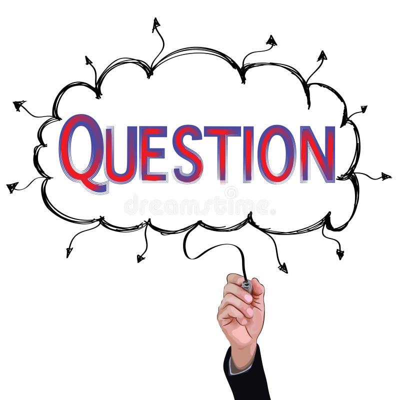 Write a question mark 2 stock vector. Illustration of circle - 159437309