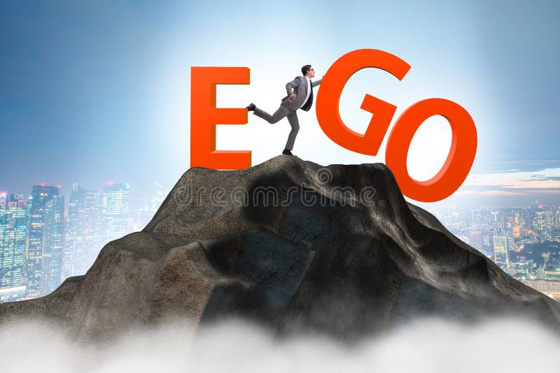 Concept of Personal and Business Ego Stock Illustration - Illustration ...