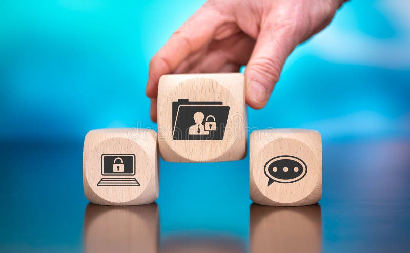 Concept of Personal Data Security Stock Photo - Image of private ...