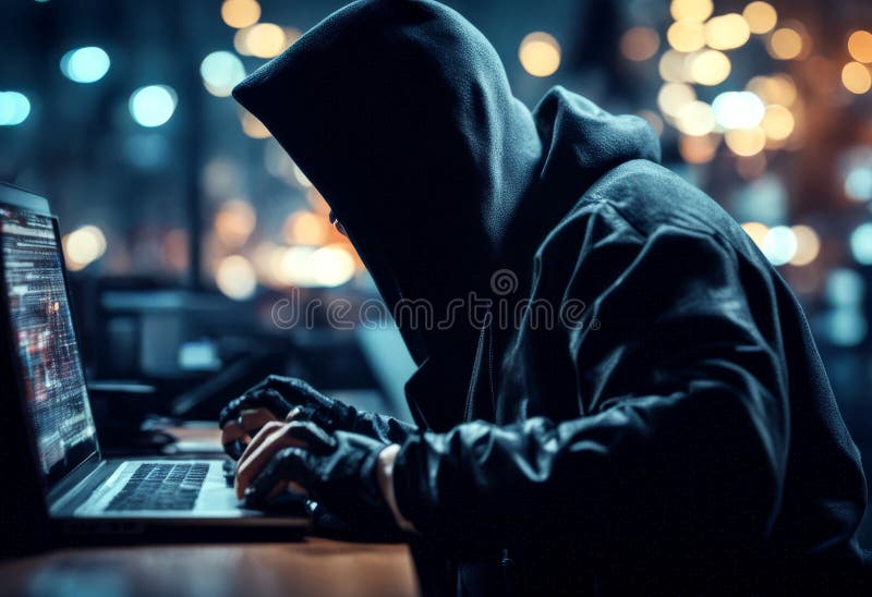 Concept Personal Hood Internet Security Hacker Data Stock Image - Image ...