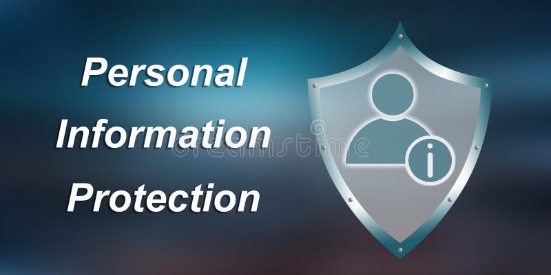 Concept of Personal Information Protection Stock Illustration ...