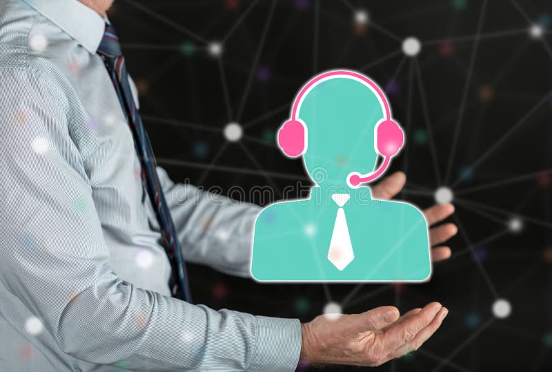 Concept of phone support stock photo. Image of agent - 143027582