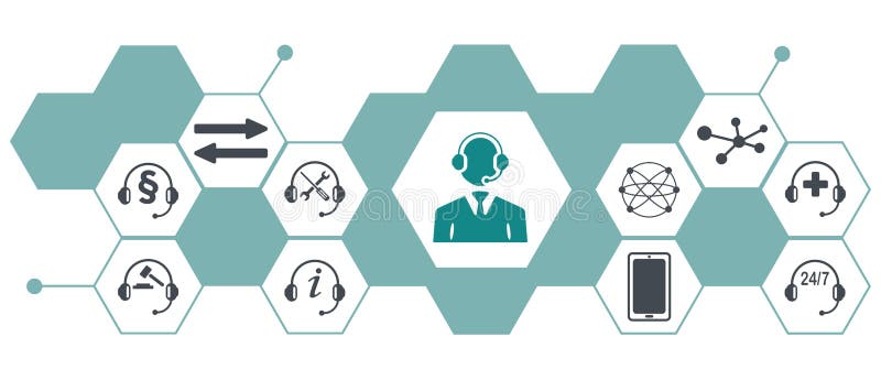 Concept of phone support stock illustration. Illustration of assistance ...
