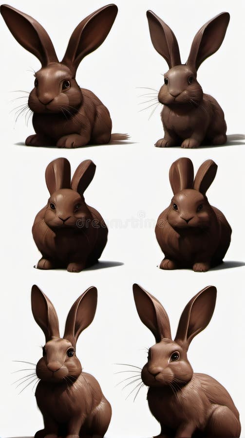 Photo of Chocolate Bunny, Rabbit Set, Various Chocolate Hare, Rabbit in ...