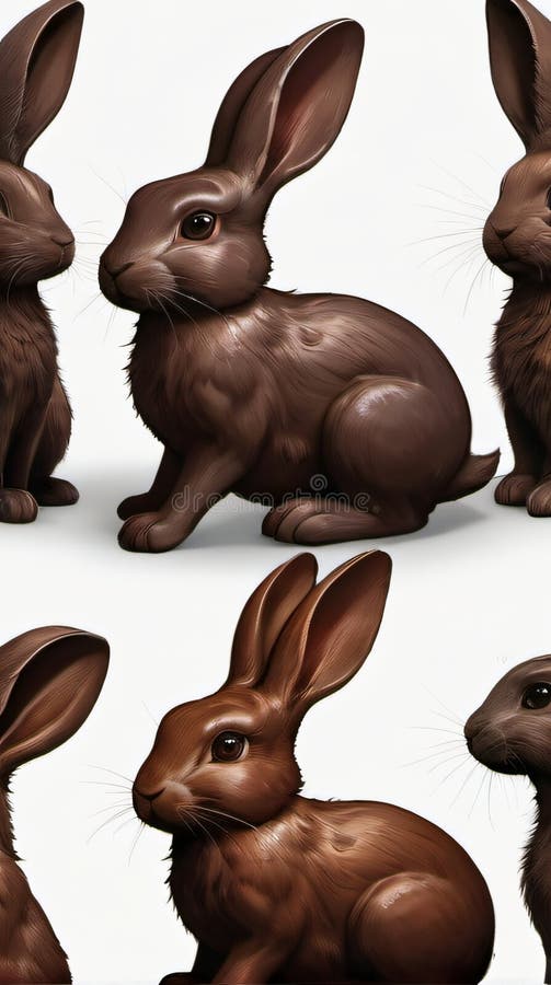 Photo of Chocolate Bunny, Rabbit Set, Various Chocolate Hare, Rabbit in ...