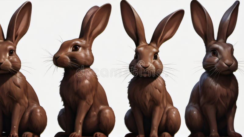 Photo of Chocolate Bunny, Rabbit Set, Various Chocolate Hare, Rabbit in ...