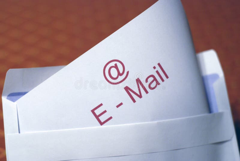 Concept Photo of an Envelope with E-mail Characters Stock Photo - Image ...
