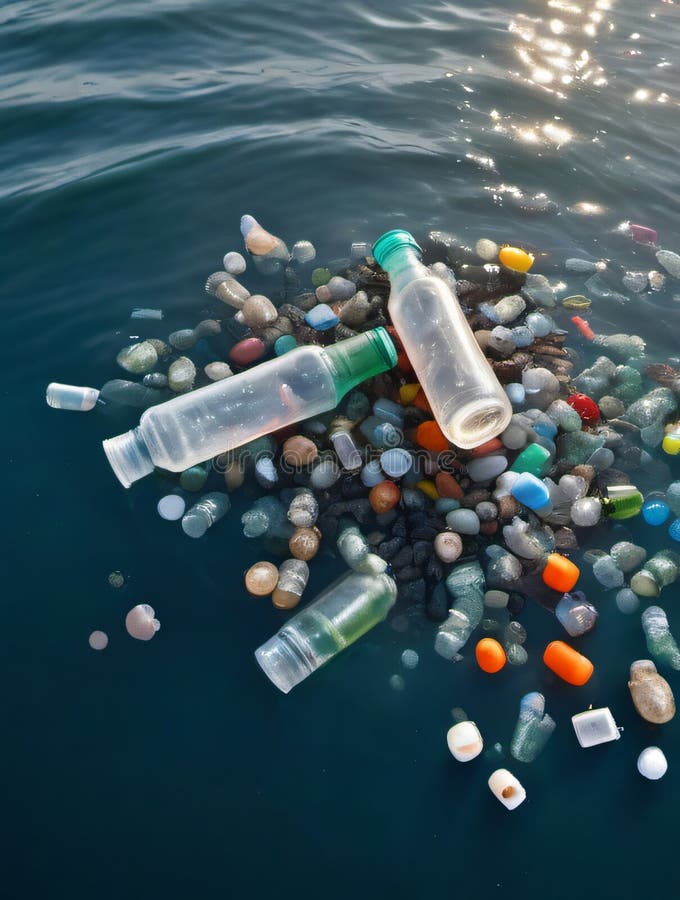 Photo of Plastic Waste in Sea Water, Pollution, Garbage Problem Plastic ...