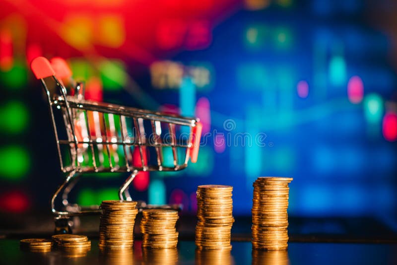 Concept Photo Progressive Increase in Profits Stock Image - Image of ...