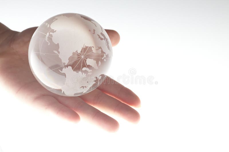 World in hand stock photo. Image of white, environment - 29732918