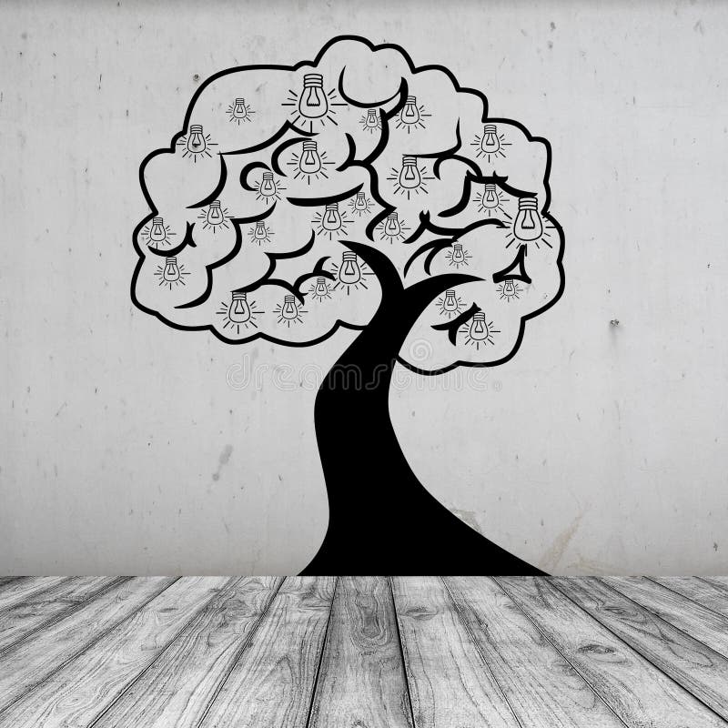 Brain tree - human head stock image. Image of education - 24076423