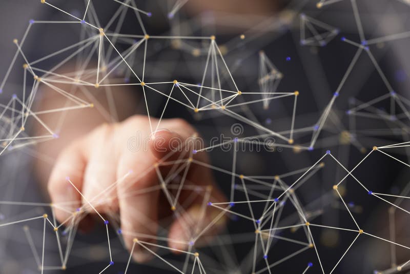 Group Network Digital 3d Modern Stock Photo - Image of digital ...