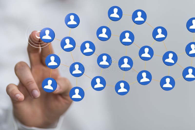 Internet Network Team Group Digital As Concept Stock Photo - Image of ...