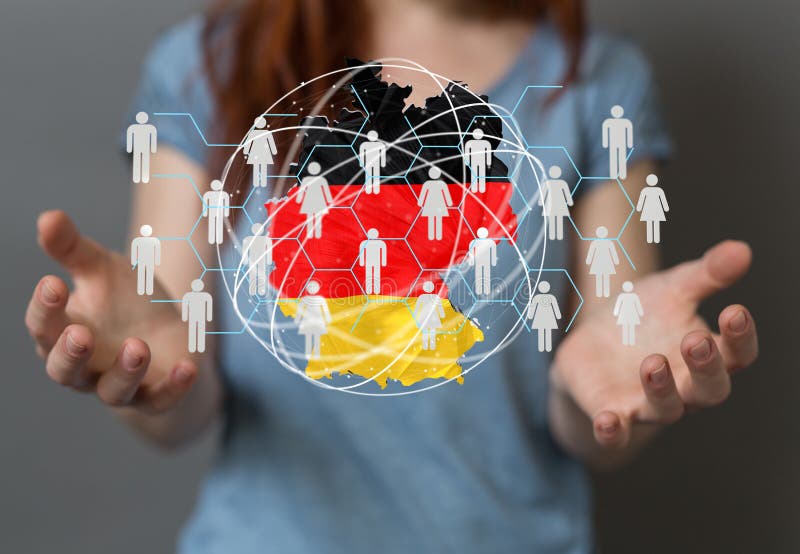 Map of Germany. Wire Frame 3D Mesh Stock Photo - Image of abstract ...