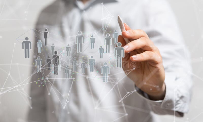 Network Holding in Hand 3d Connection Data Stock Image - Image of ...