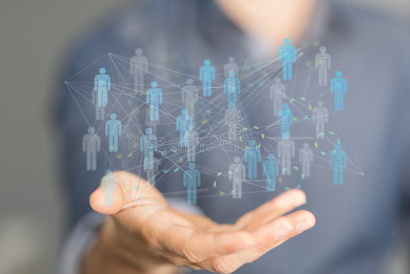 Unity Group and Teamwork Concept Stock Image - Image of computer ...