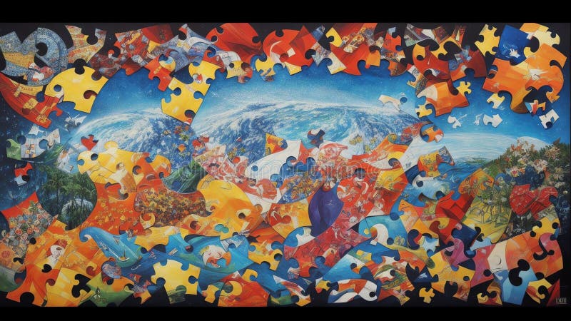 Pieces of Unity a Captivating Puzzle Artwork on the International Day ...