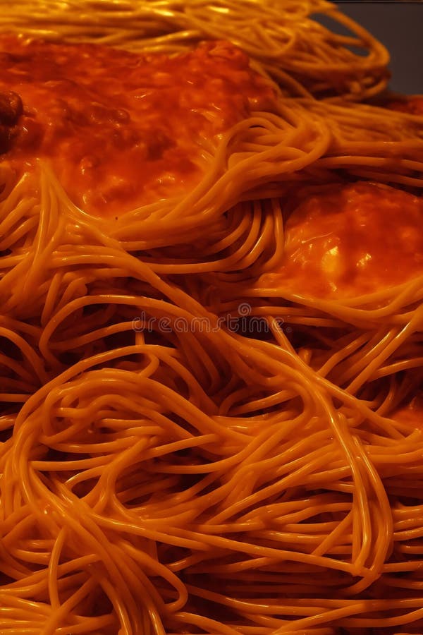 A Pile of Spaghetti Sitting on Top of a Table. Generative AI Stock ...