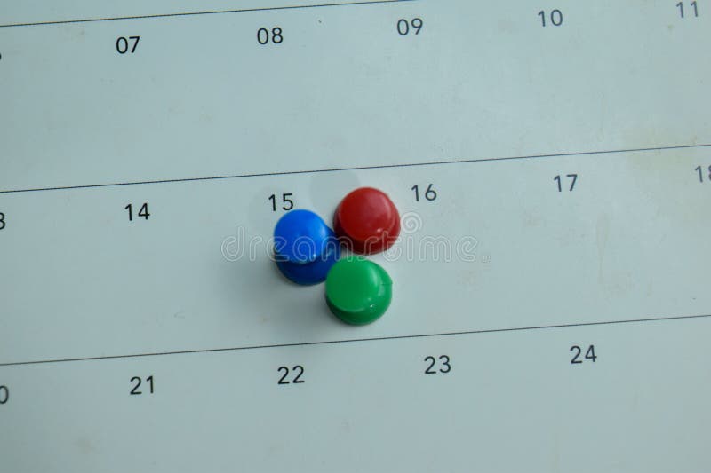 Concept of Pin on Calendar stock image. Image of interface - 315014309