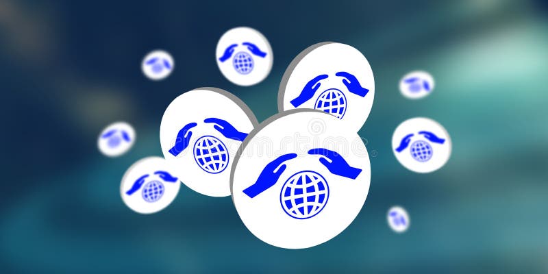 Concept of Planet Protection Stock Illustration - Illustration of ...