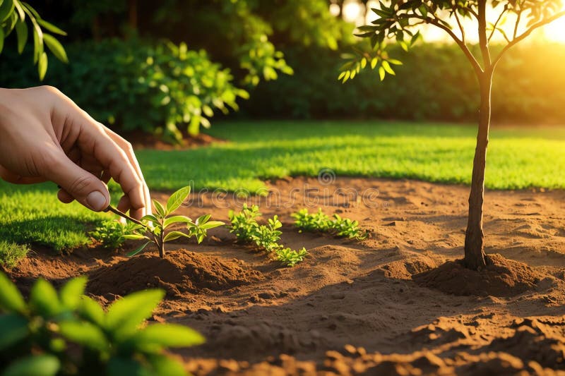 Planting for the Future.AI Generated Stock Illustration - Illustration of business, small: 280111009