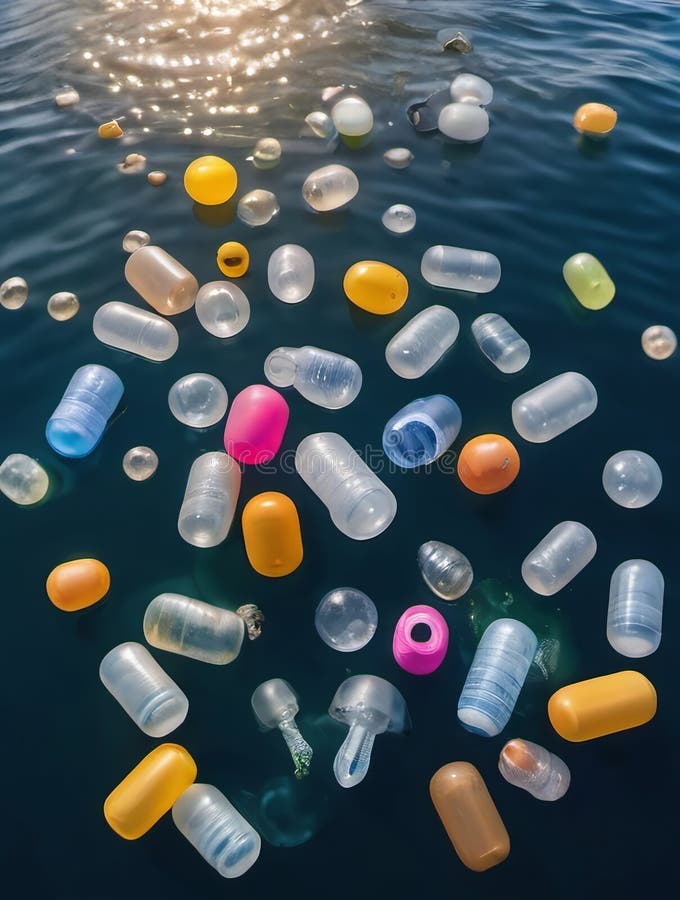 Plastic Floats in the Ocean or Sea Pollution Issue, Plastic or ...