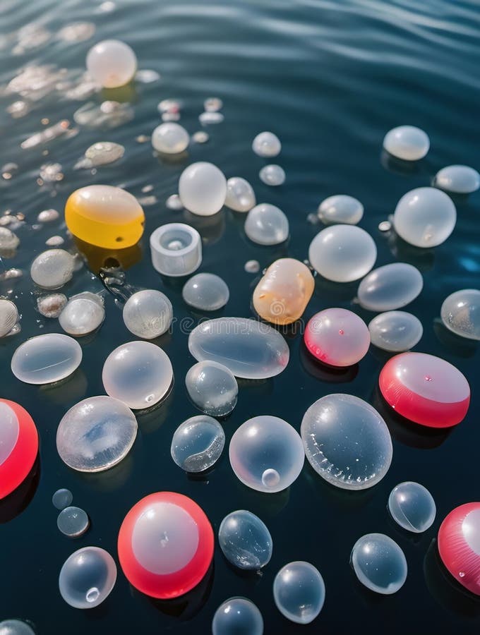 Plastic Floats in the Ocean or Sea Pollution Issue, Plastic or ...