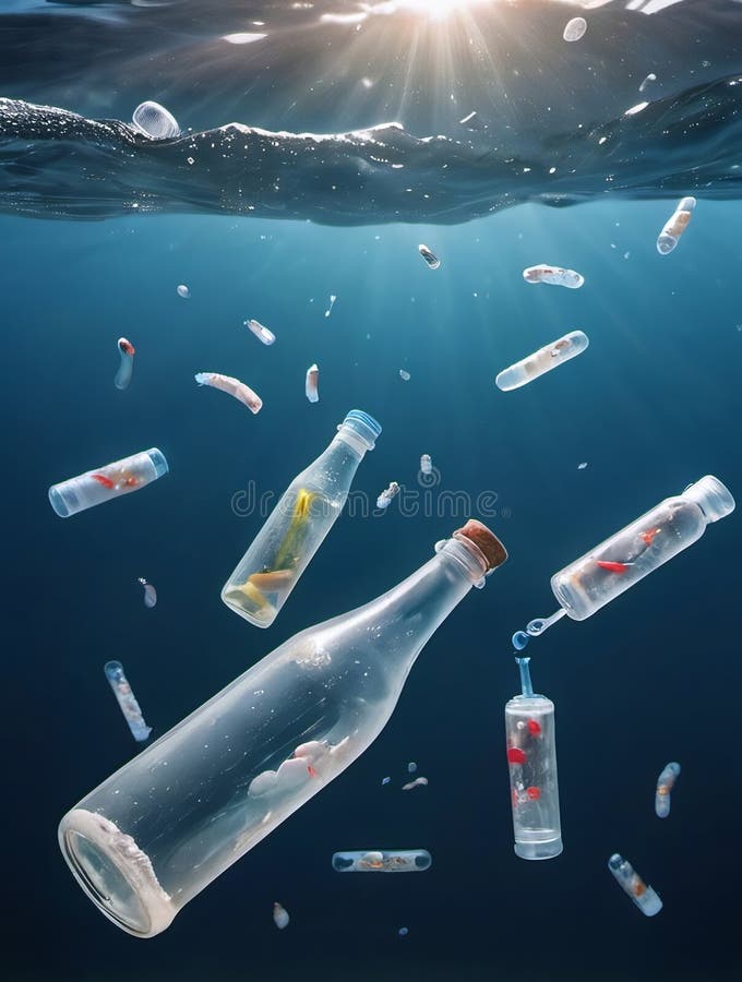 Plastic Pollution in Ocean, Problem Plastic Bottles and Microplastics ...