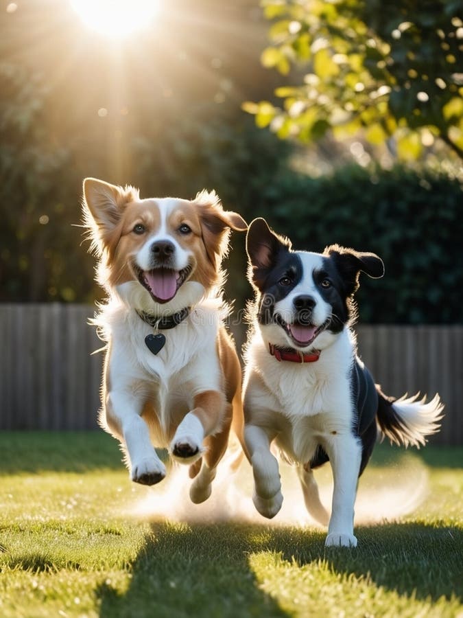 Playful Paws Capturing the Adorable Energy of a Dog Pack.AI Generated ...
