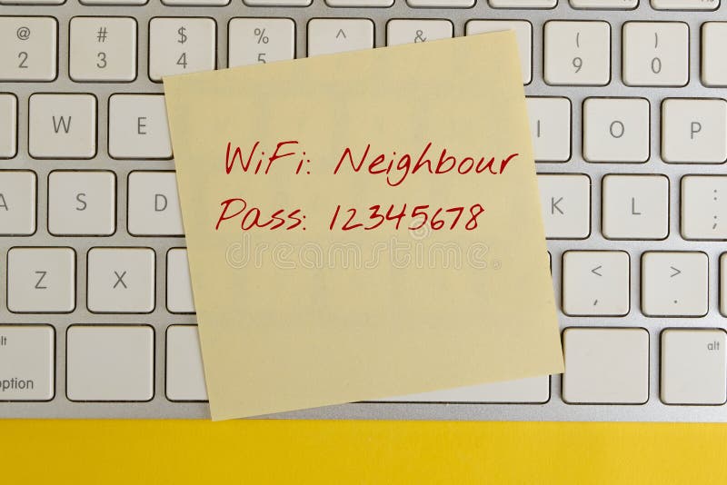 The Concept of Poor Home Wifi Network Security. Weak Password. Access ...