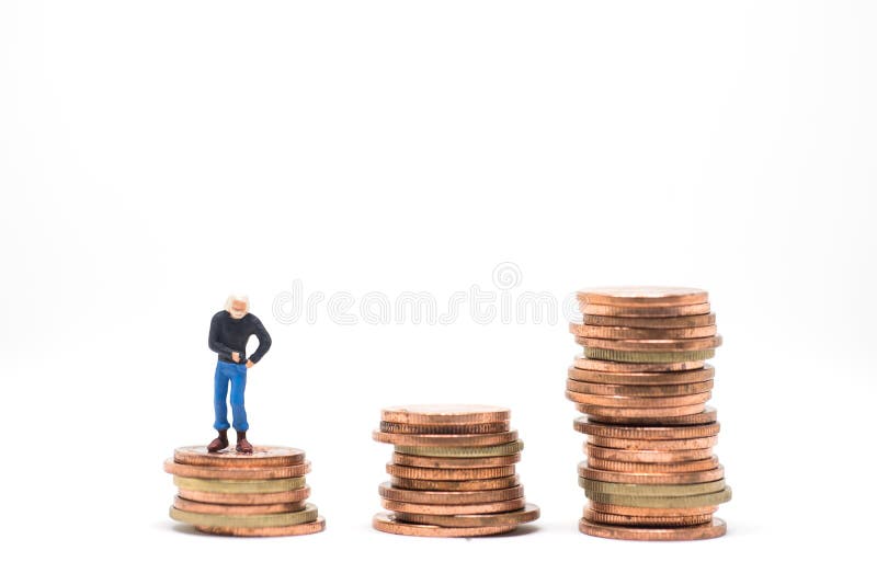 Concept of Poor Man Saving. Stock Photo - Image of empty, wealth: 80462128